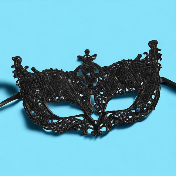 Accessories | Masquerade Mask Mardi Gras Masquerading Mask Black Lace ...